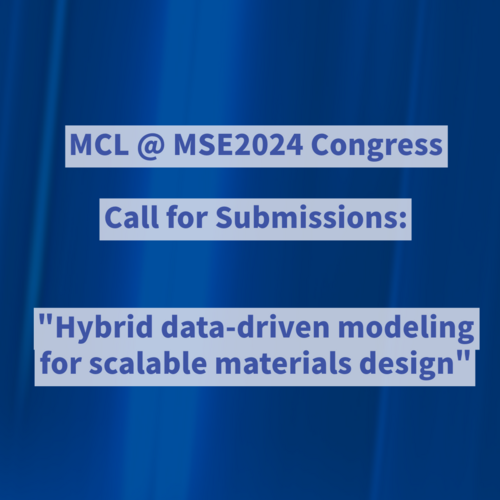 Materials Center Leoben: MCL at renowned MSE2024 Congress and Call for ...